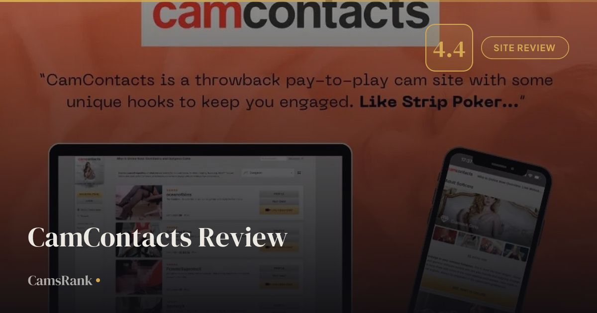 CamContacts Review (4.4/10) - Private Cam Shows - CamsRank
